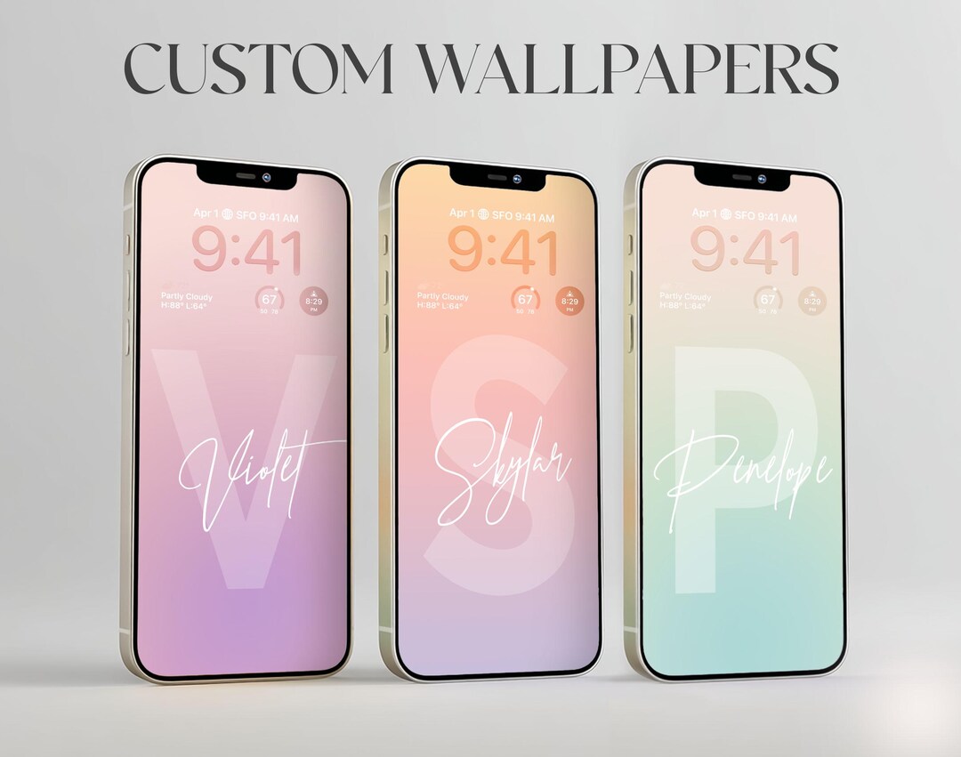 Custom Name Phone Wallpaper, Background (digital Download - Etsy