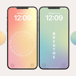 Holographic iPhone Wallpapers Gradient Wallpapers Ios 16 - Etsy