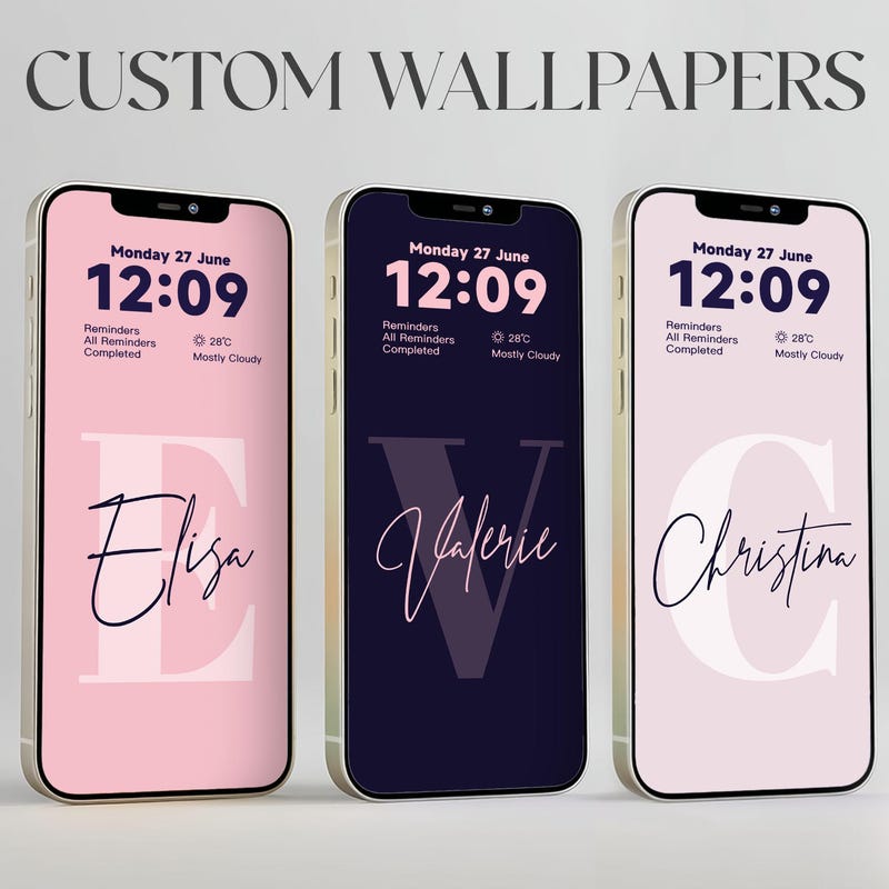 Custom Pink Wallpaper - Etsy