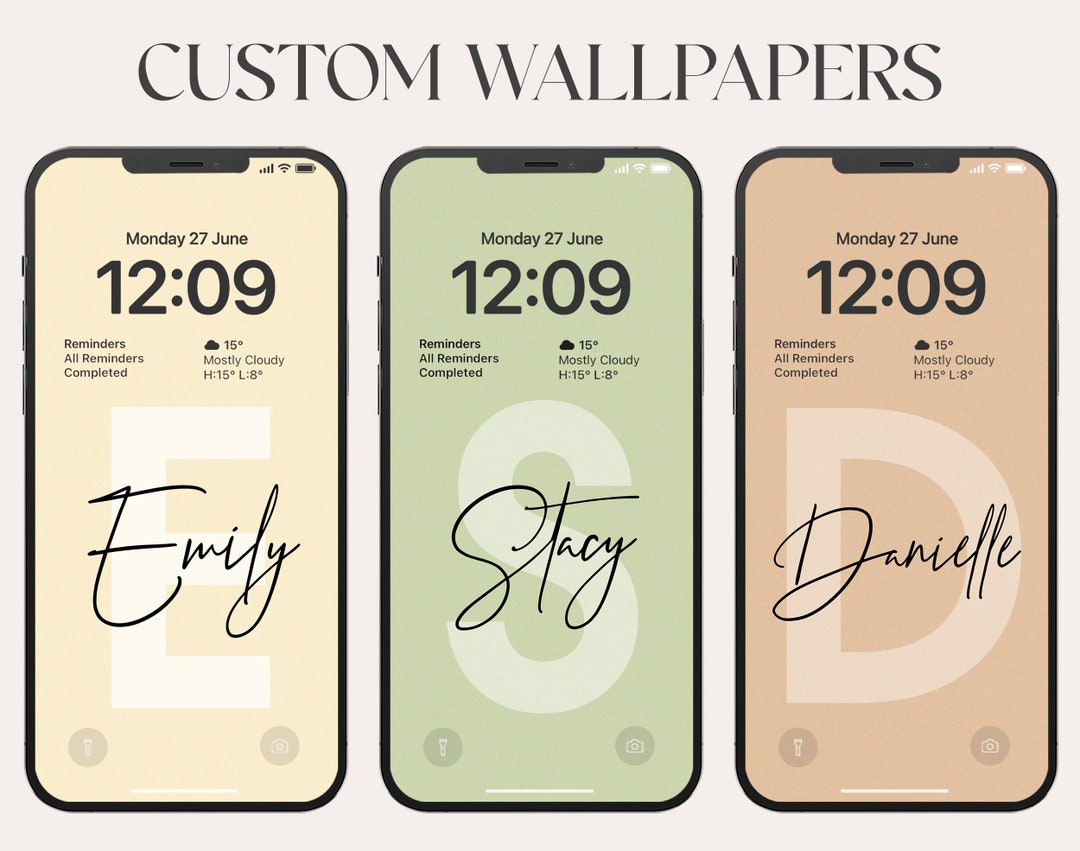 Wallpaper Iphone High Resolution Instant Download Monogram Etsy