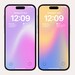 Aesthetic Gradient iPhone Wallpaper, Holographic Lockscreen (digital ...