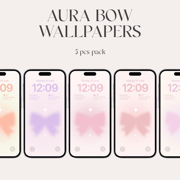 Bow Wallpaper for iPhone - Etsy