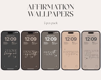Affirmation Wallpaper, High Resolution, Ios 16 , Motivation Wallpaper ...