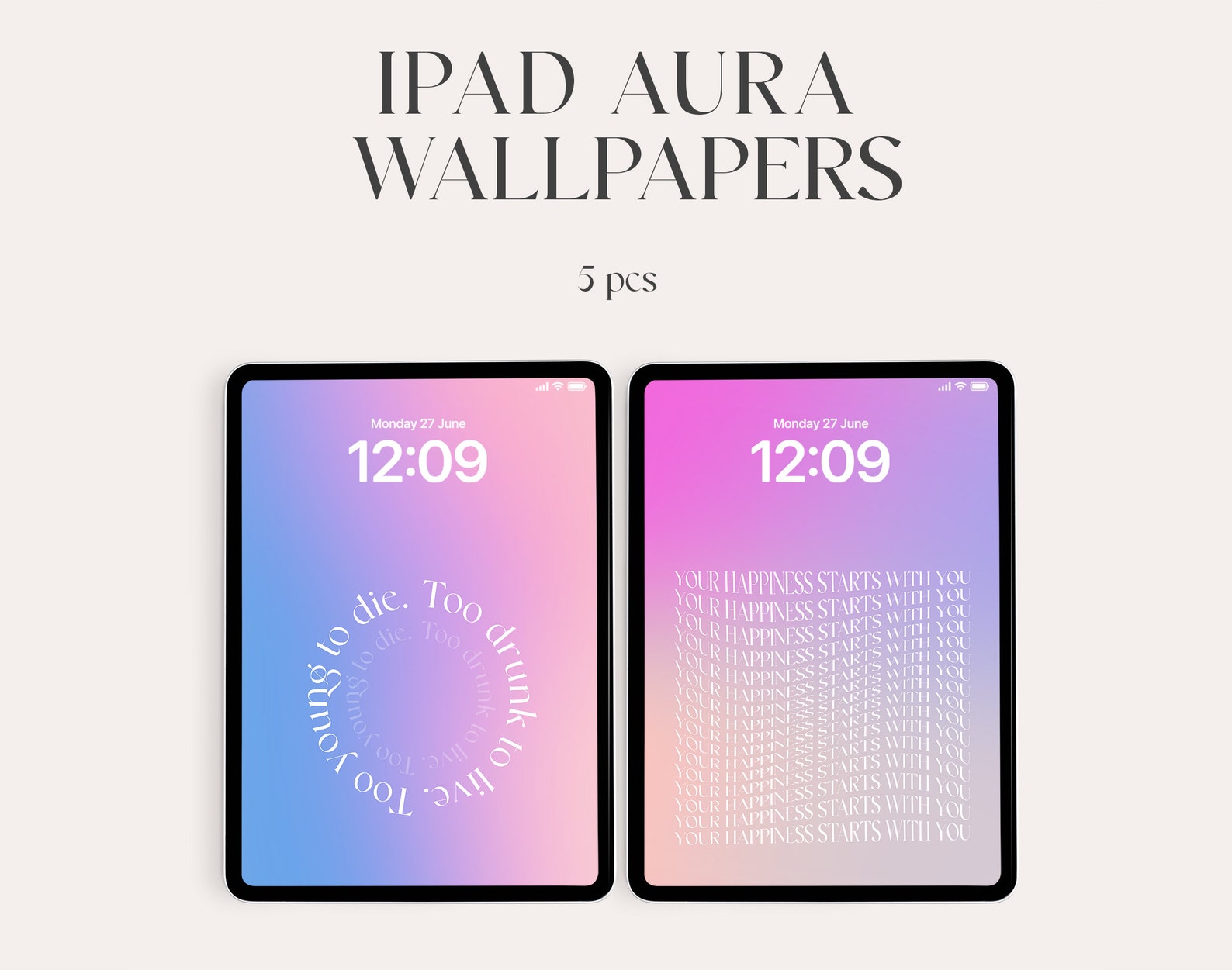 Aura iPad Wallpaper, Abstract Tablet Background (digital Download) - Etsy