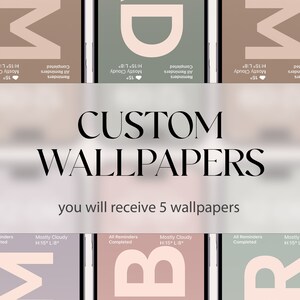 Custom Wallpaper, High Resolution, Fall Vibes, Initials Wallpaper ...