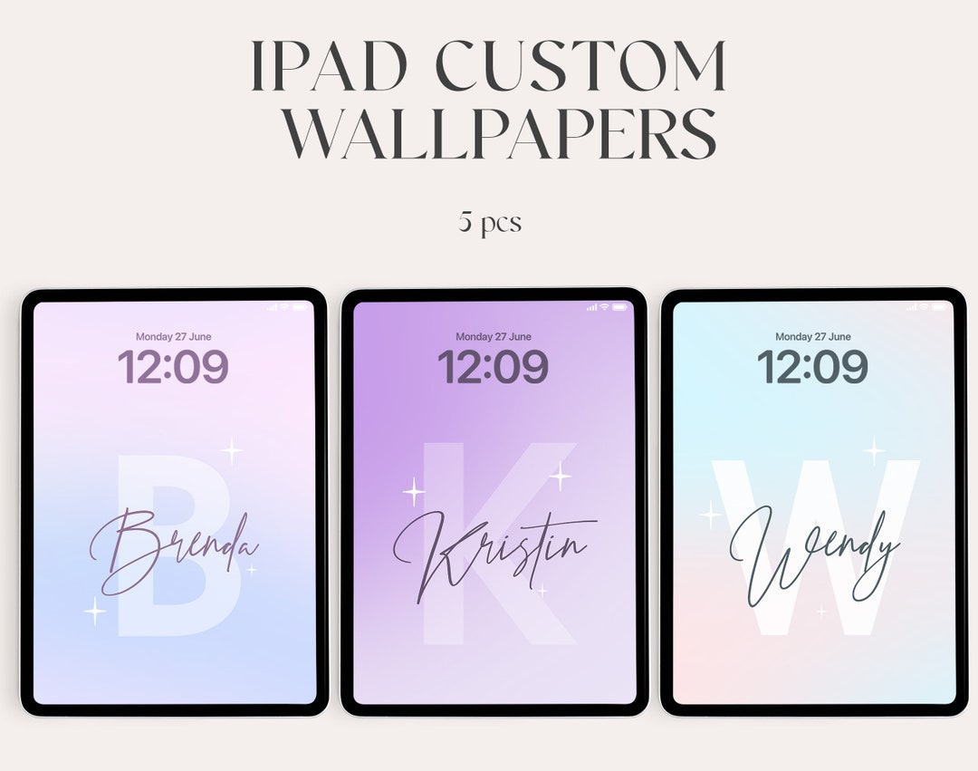 Custom iPad Wallpaper, Holographic Wallpapers, Aesthetic Wallpaper ...