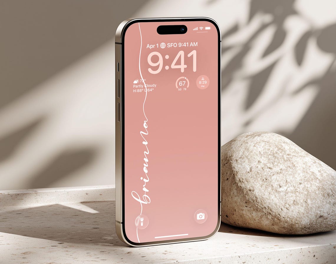 Custom Name Phone Wallpaper, Lock Screen (digital Download) - Etsy