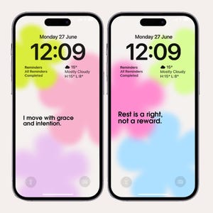 Soft Affirmation Lock Screen Wallpapers – 5 Pack of Motivational iPhone ...