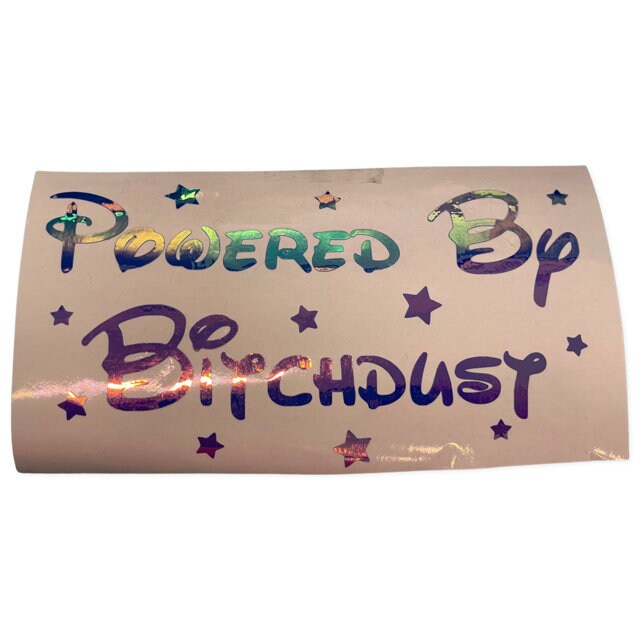 Powered by Bitchdust Vinyl Decal for Window Car Mirror - Etsy