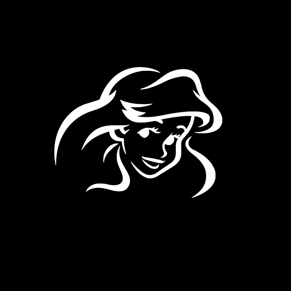 FREE SHIPPING Little Mermaid Outline Vinyl Decal for Window, Car ...