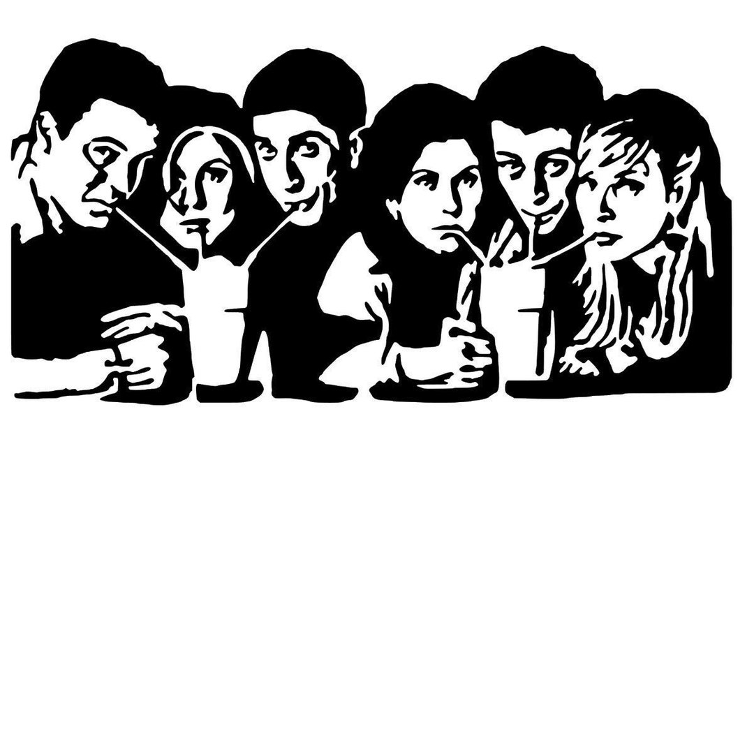 FREE SHIPPING Friends TV Show Vinyl Decal for Window, Car, Mirror ...