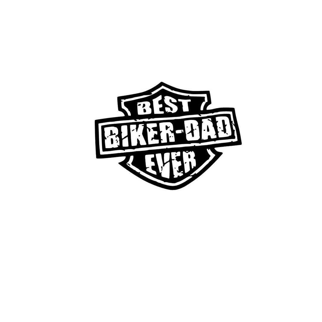 FREE SHIPPING Best Biker-dad Ever Vinyl Decal for Window, Car, Mirror ...