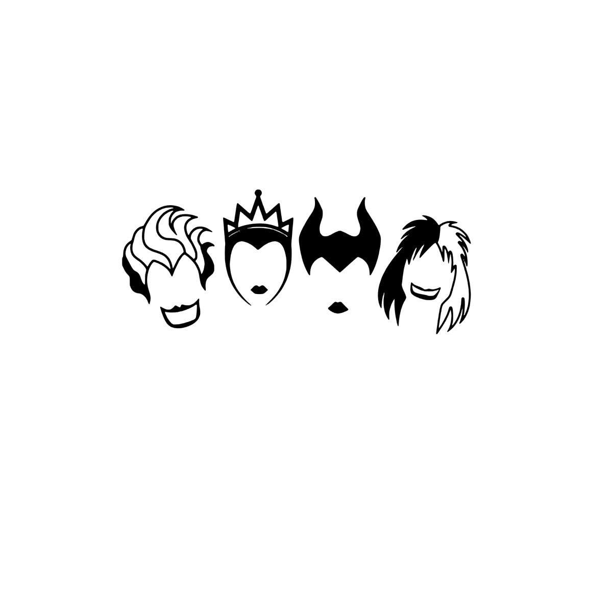 FREE SHIPPING Villains, Vinyl Decal for Window, Car, Mirror, Bumper ...