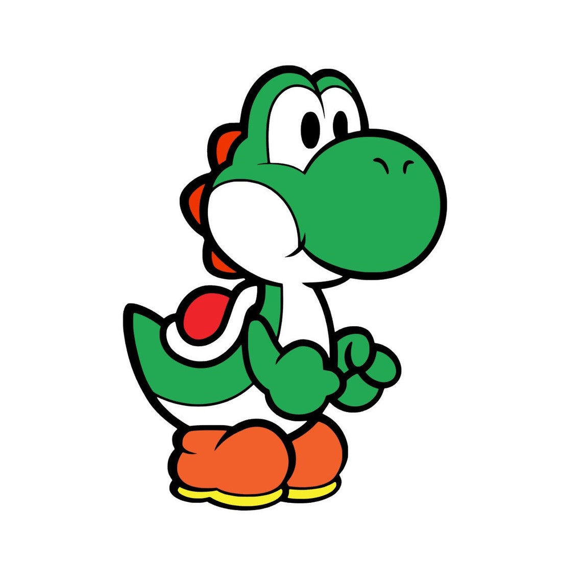 Yoshi Super Mario Bros Vinyl Decal for Window, Car, Mirror, Bumper ...