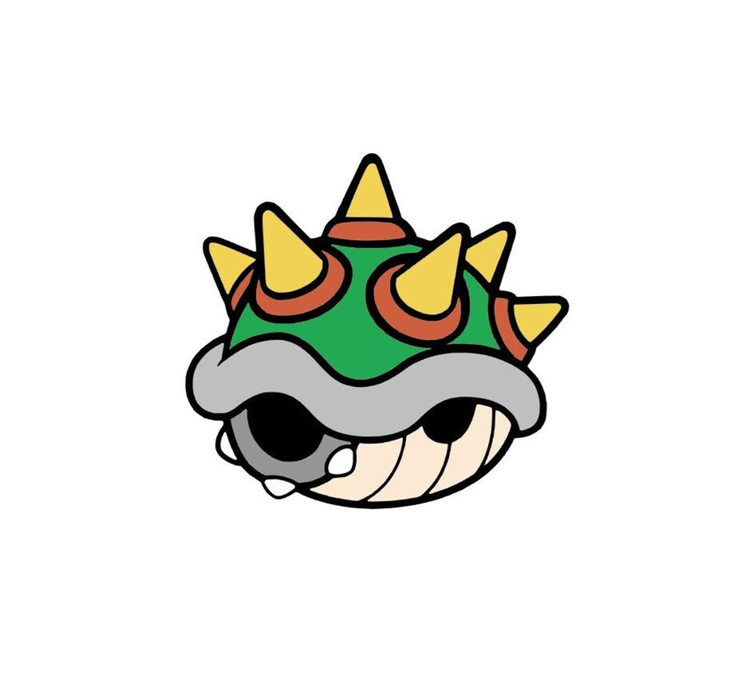 Bowser Koopa Shell Super Mario Bros Vinyl Decal for Window, Car, Mirror ...