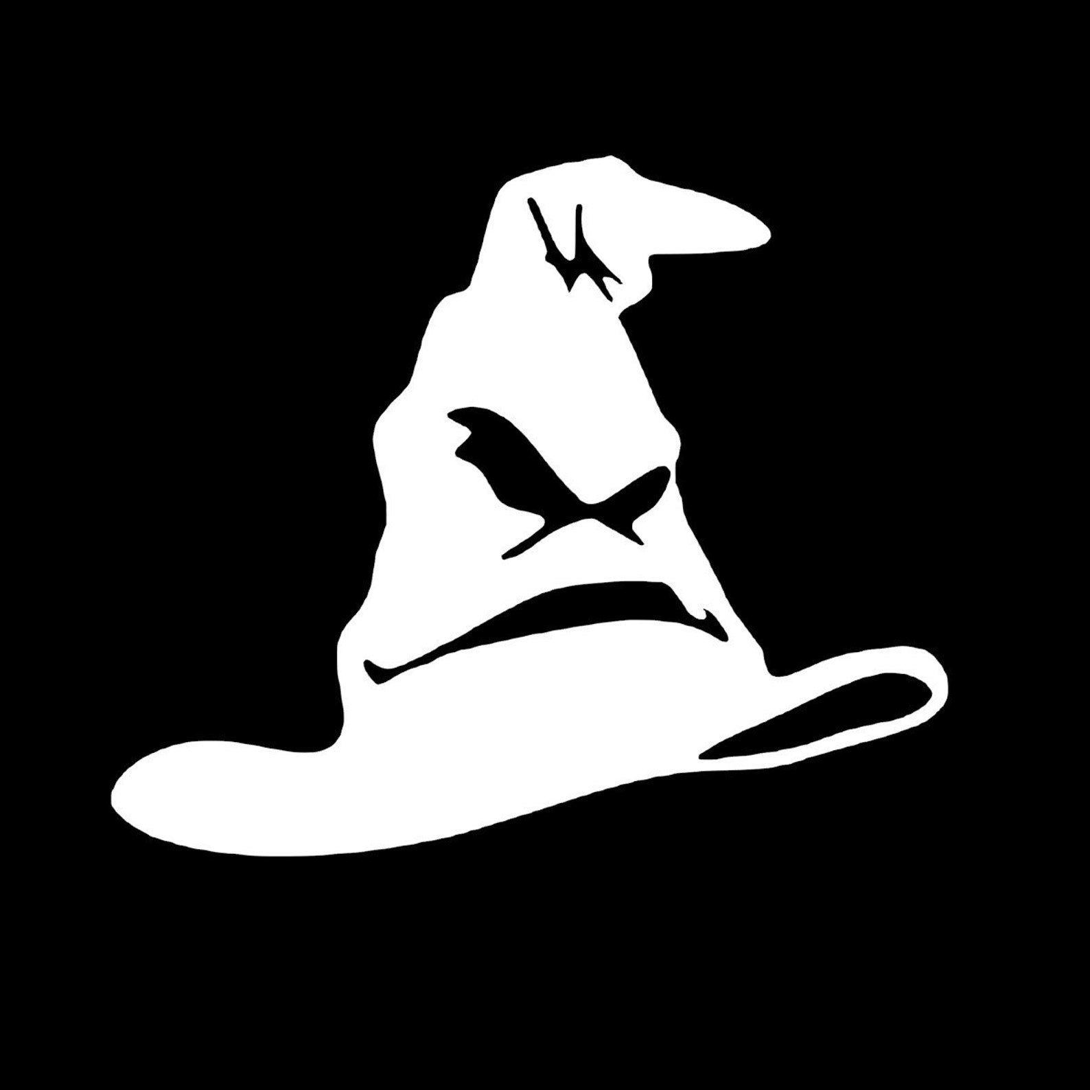 FREE SHIPPING Angry Hat, HP, Vinyl Decal for Window, Car, Mirror ...