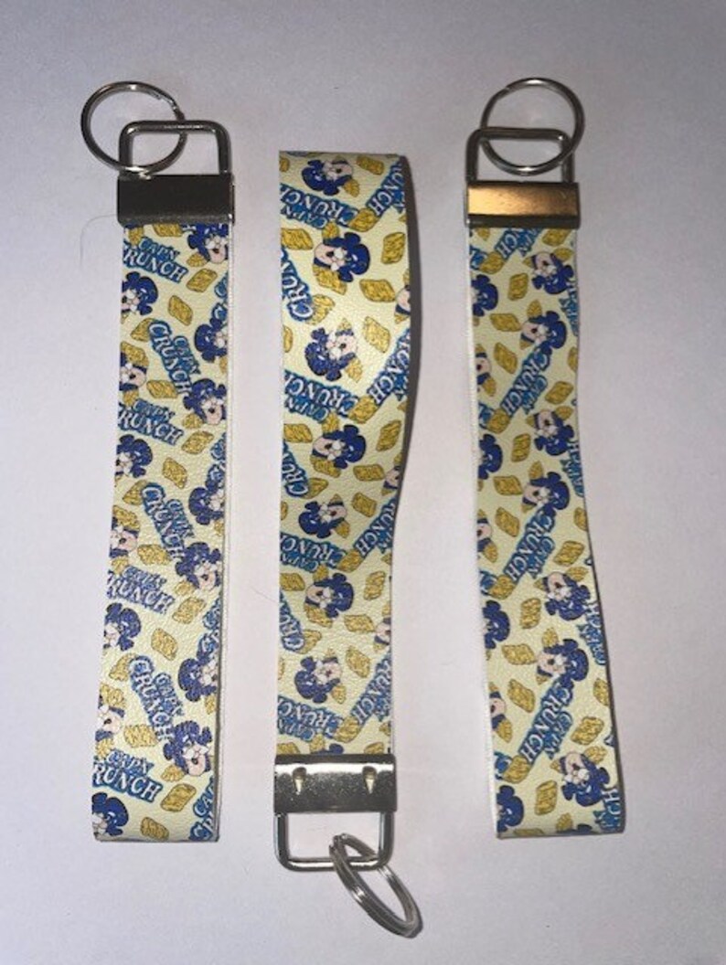 Cap'n Crunch Cereal Key Fob, Keychain, Wristlet, Faux Leather Strap ...