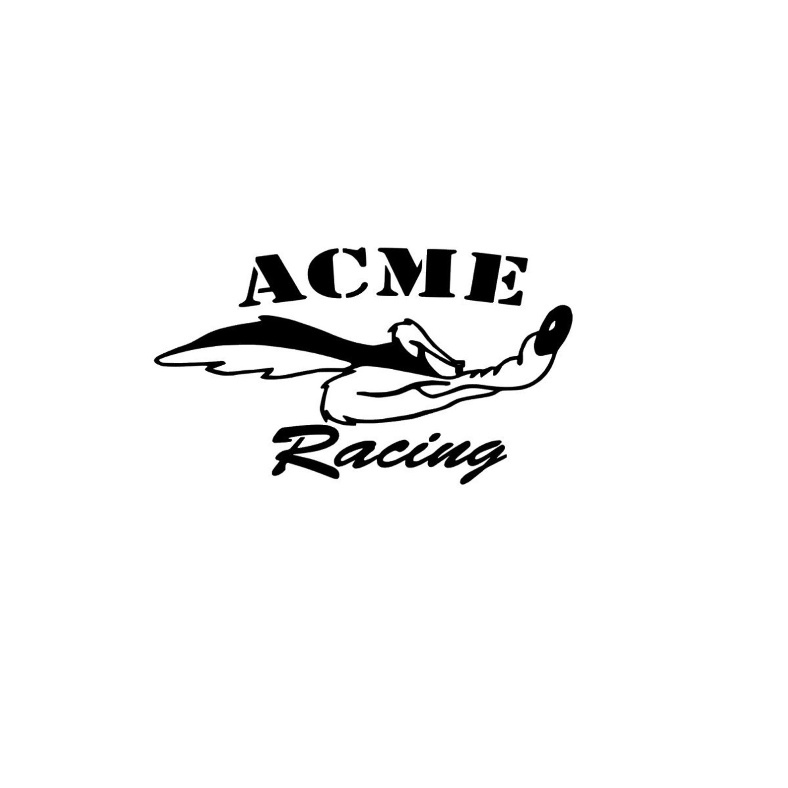 FREE SHIPPING Acme Racing Coyote Vinyl Decal for Window, Car, Mirror ...