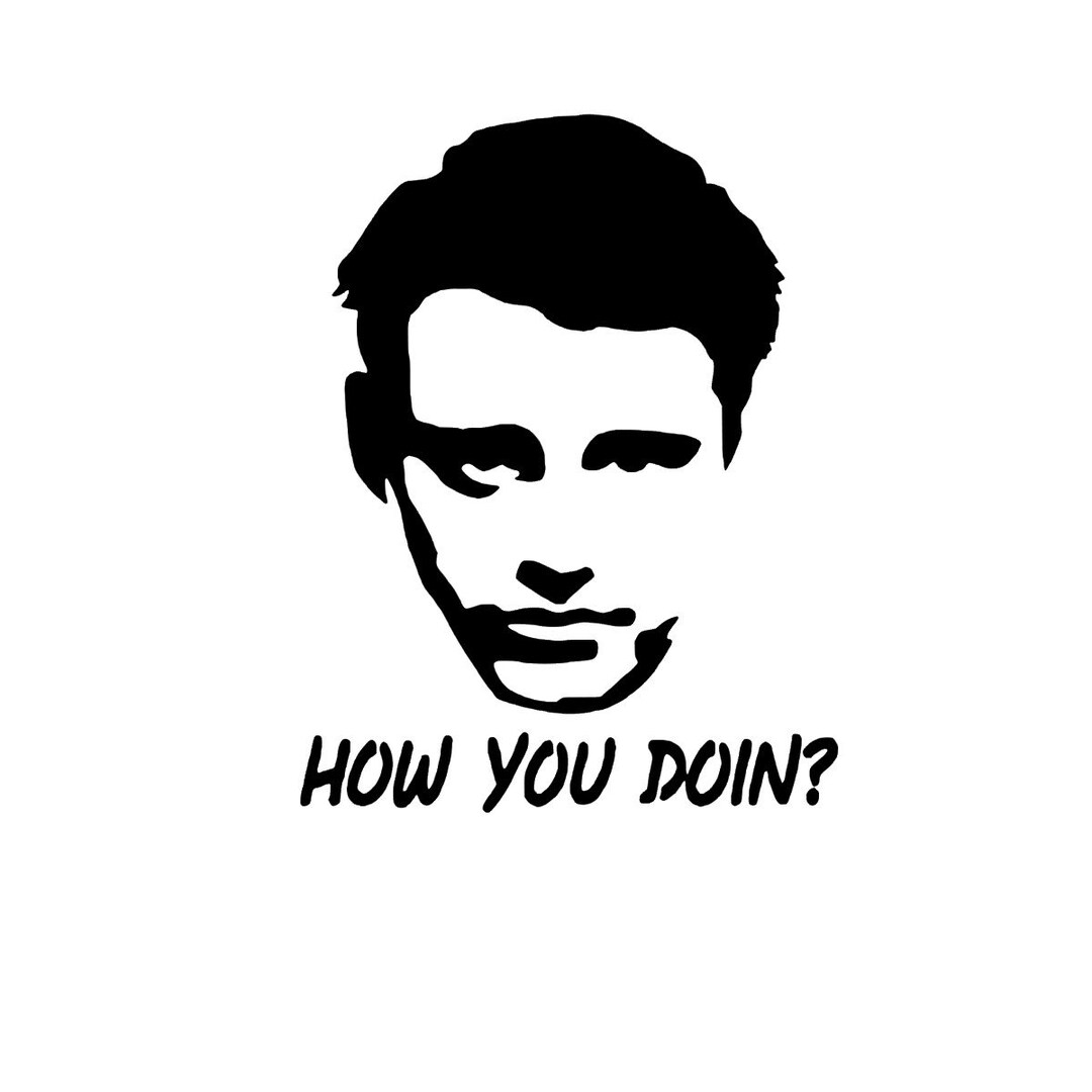 FREE SHIPPING Friends Joey Vinyl Decal for Window, Car, Mirror, Bumper ...