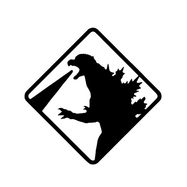 Godzilla Car Decal Stickers - Etsy