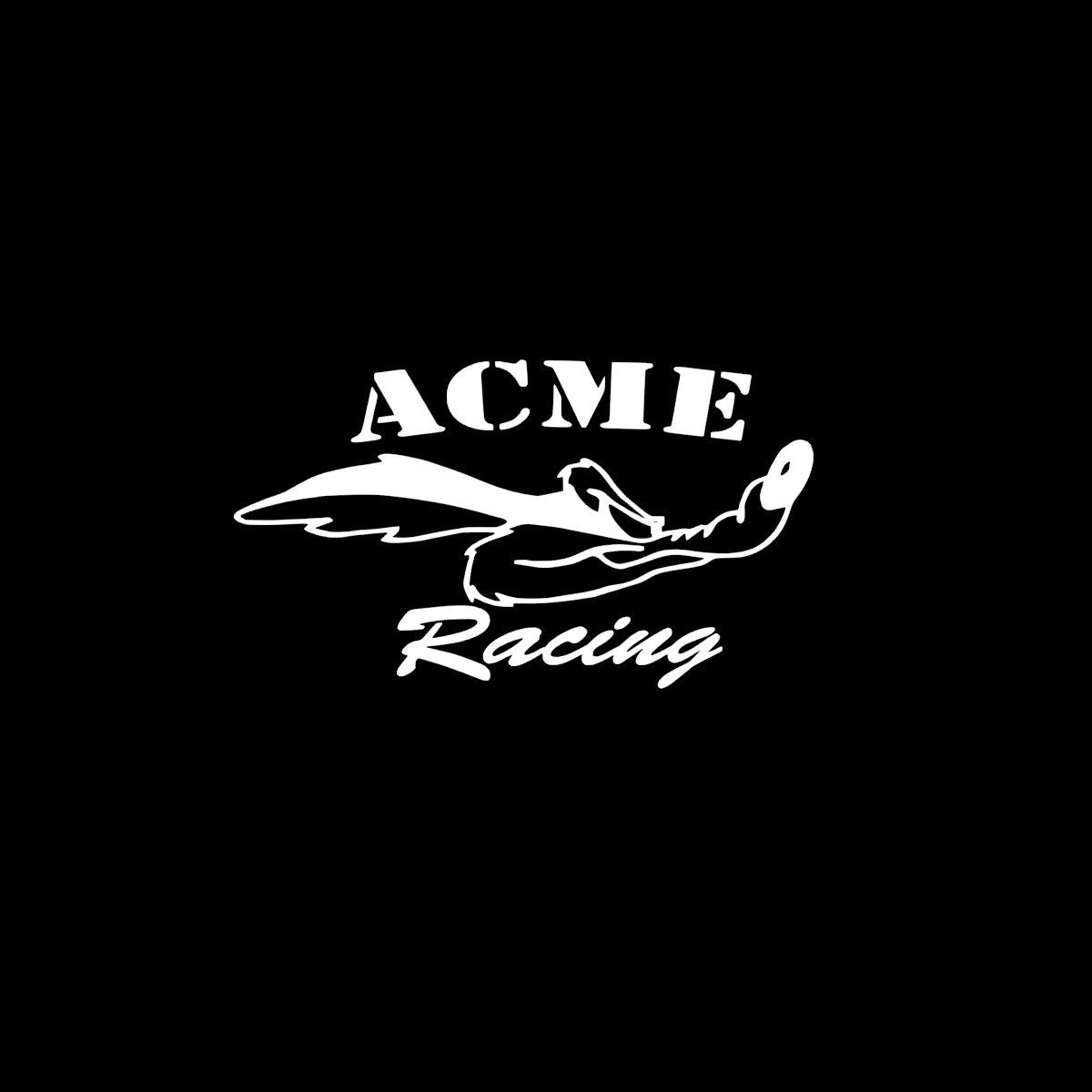 FREE SHIPPING Acme Racing Coyote Vinyl Decal for Window, Car, Mirror ...