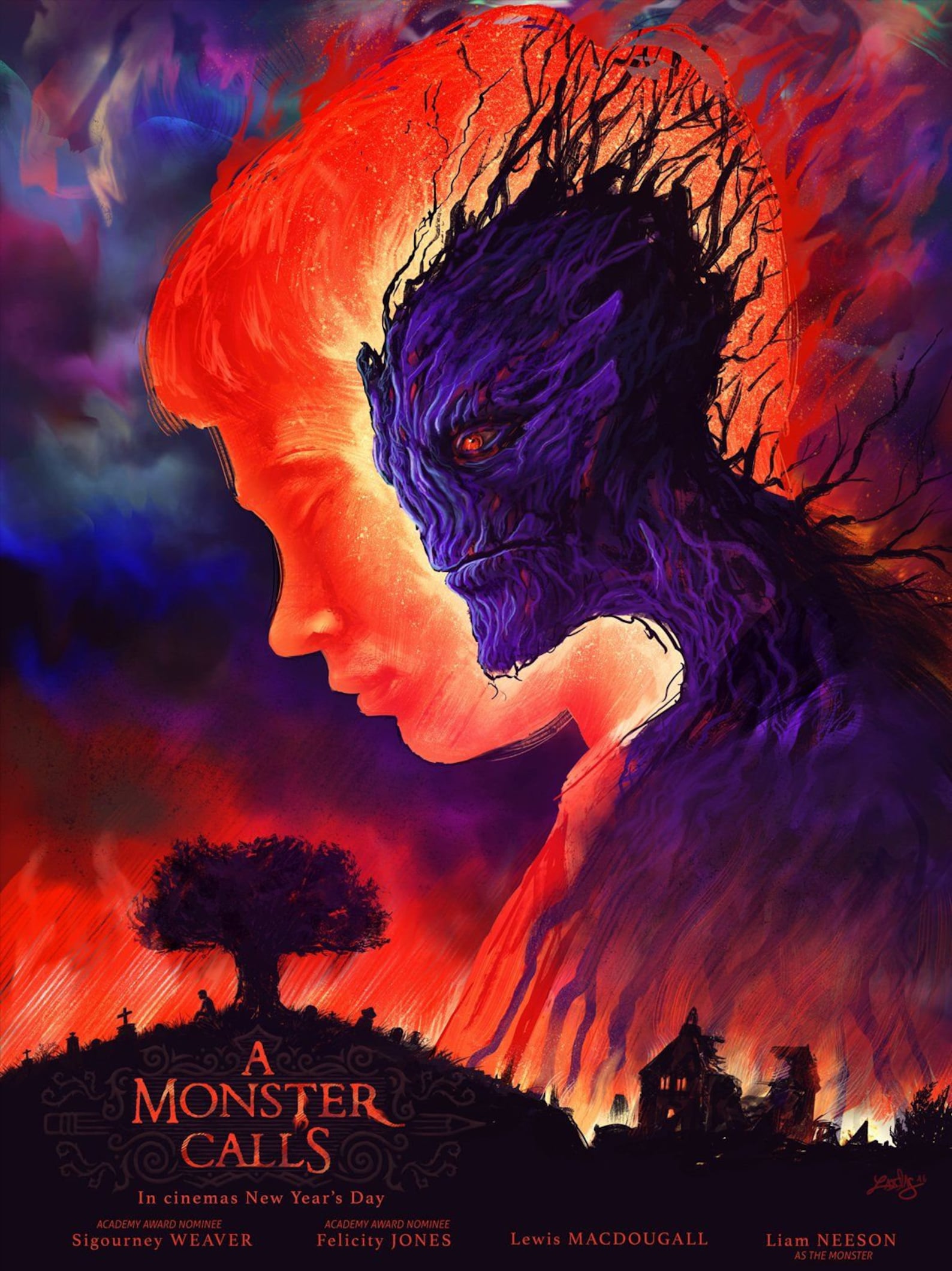 A Monster Calls / Film Poster / Movie Poster / Wall Art / - Etsy