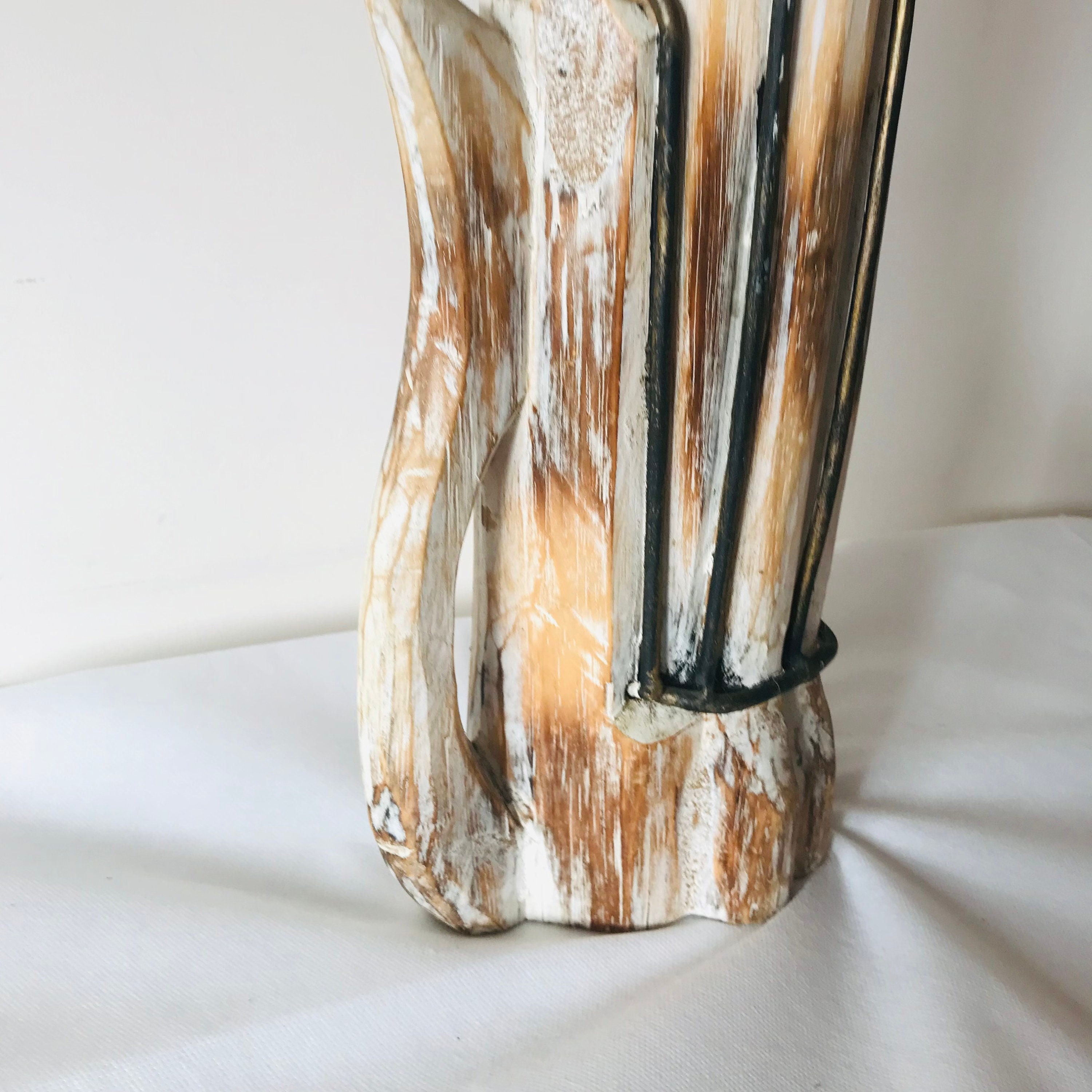Large Wooden Cat Figurine / Floor Cat Sculpture / Hand Painted - Etsy