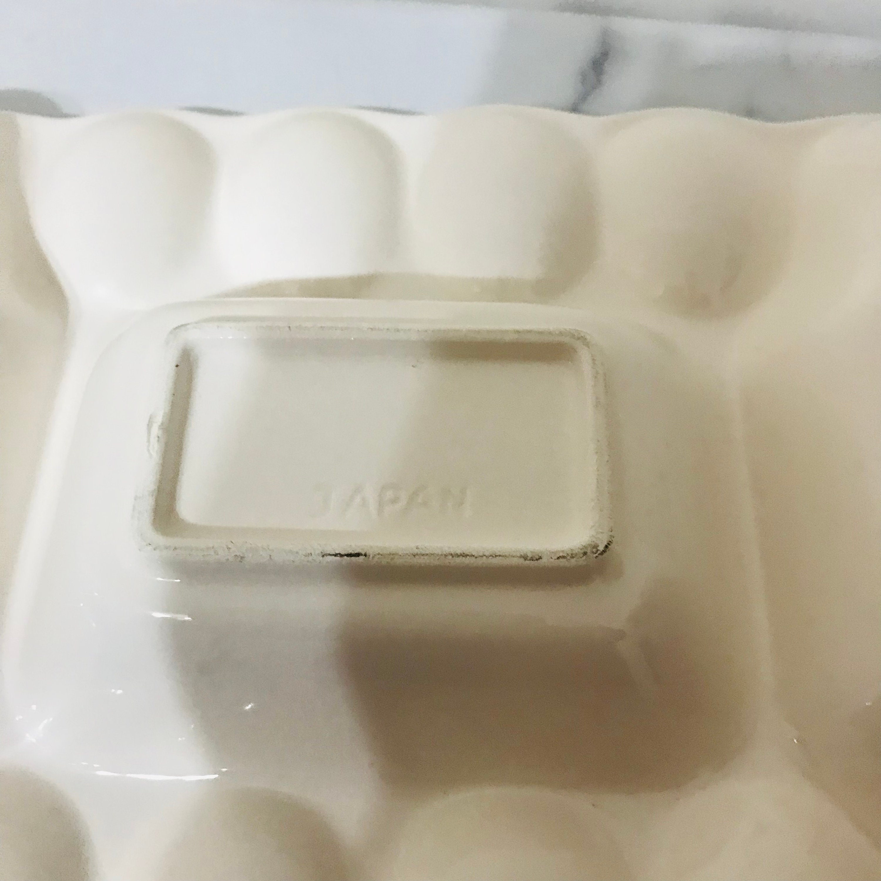 Deviled Egg Plate White Ceramic Vegetable Detailed Egg Tray Made in ...