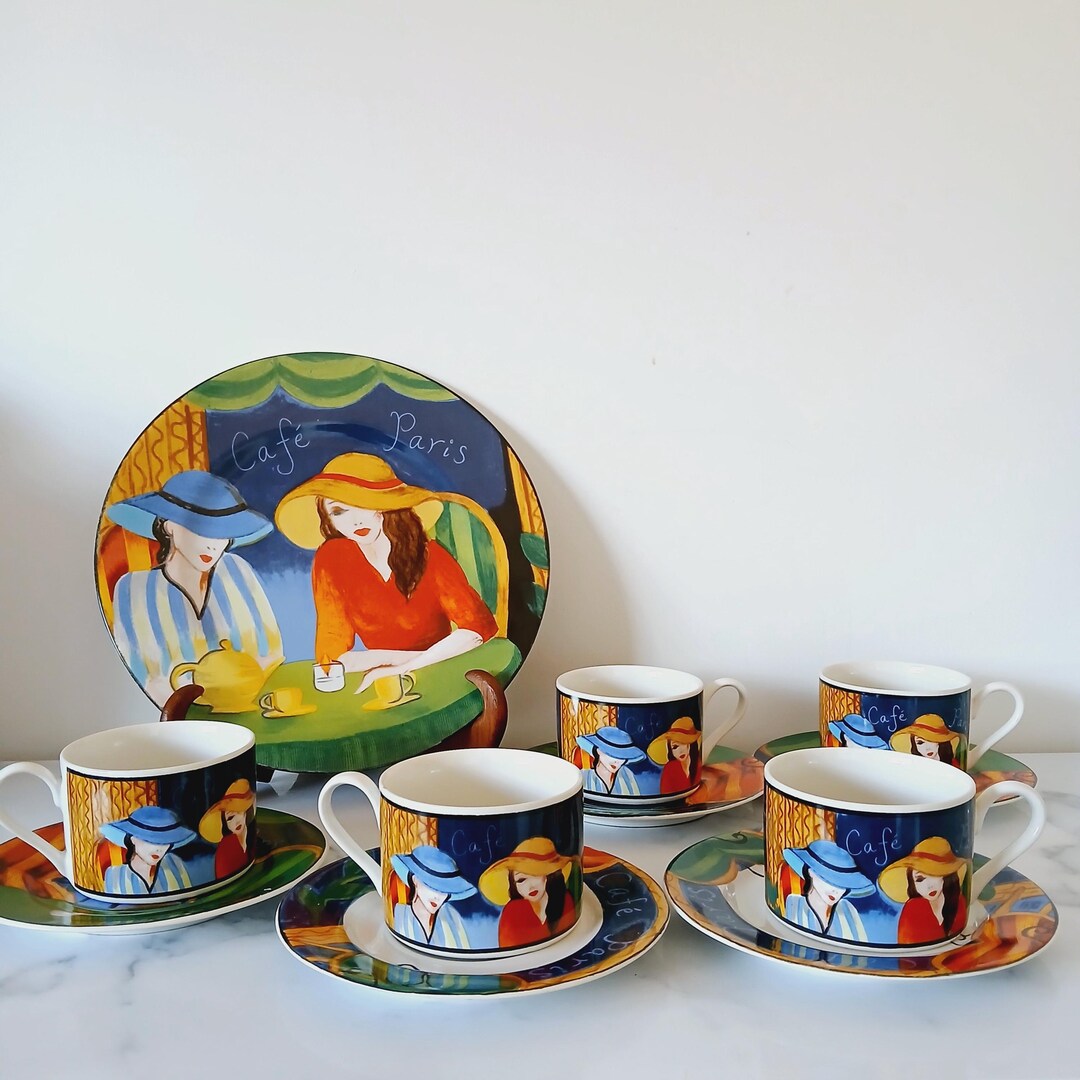 Vintage Cafe Paris Dinnerware Set: Verdi & Misono Art Deco Tea Set ...