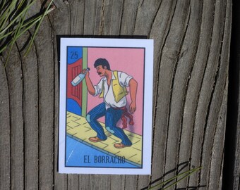 El Borracho Loteria - Etsy