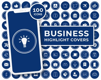 Blue Solid Instagram Highlight Covers Blue Instagram Covers - Etsy