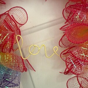 Rainbow Love Infinity Wreath - Etsy