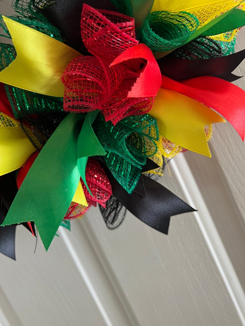 Juneteenth Deco Mesh Wreath (16x16) - Etsy