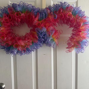 Rainbow Love Infinity Wreath - Etsy