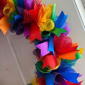 Rainbow Wreath XL - Etsy