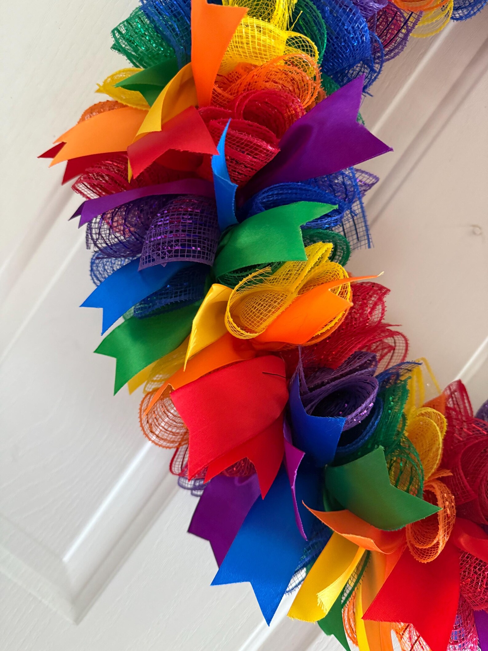 Rainbow Wreath XL - Etsy