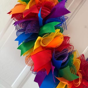 Rainbow Wreath XL - Etsy