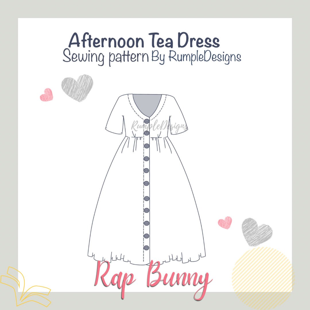 Rap Bunny Afternoon Tea Dress Sewing Pattern - Etsy