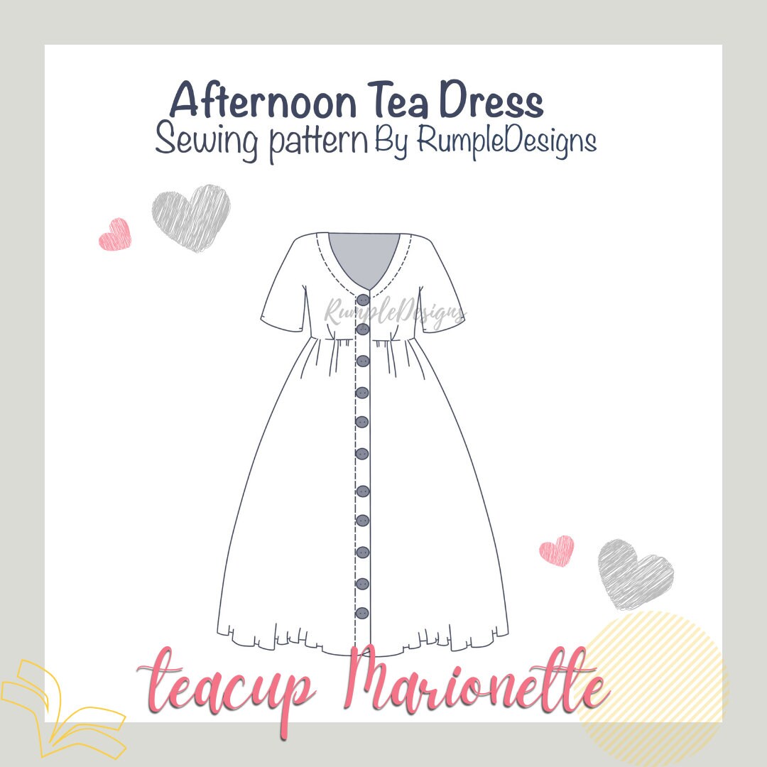 Teacup - Afternoon Tea Dress Sewing Pattern - Etsy