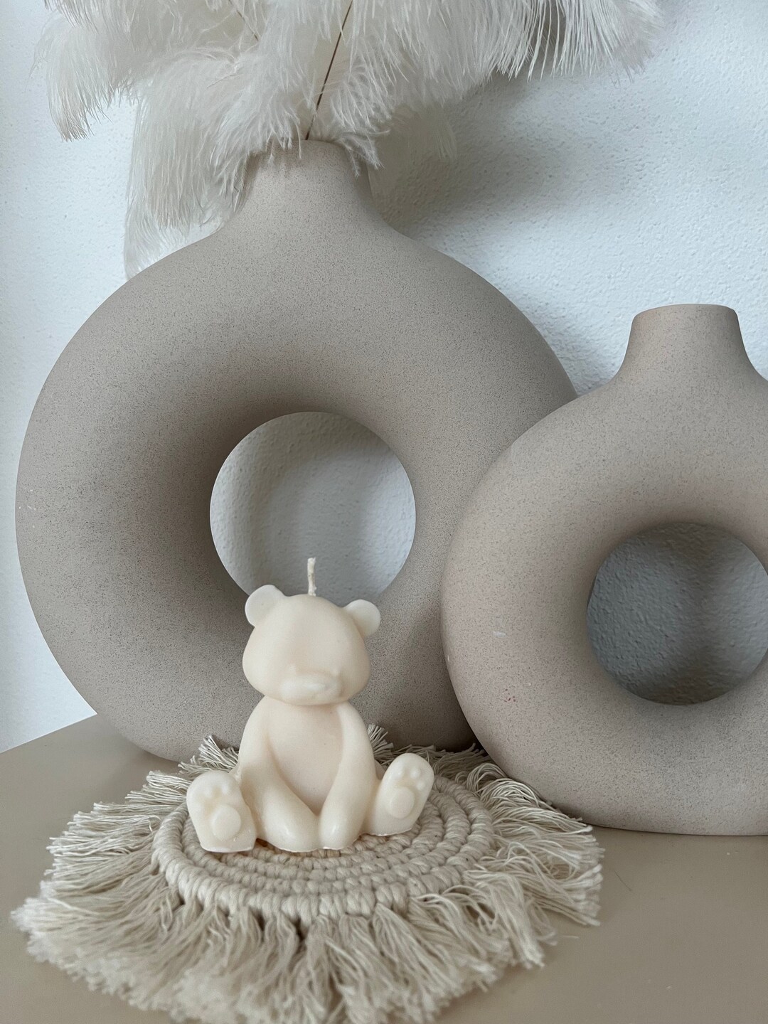 Teddy Bear Candle - Bear - Bear Candle - Gift Idea - Vegan - Rapeseed ...