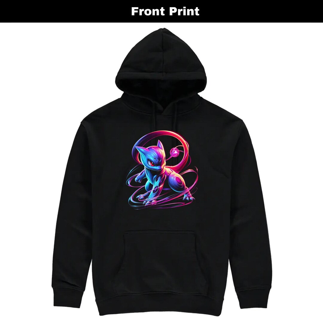 Mewtwo Pikachu Inspired Pokémon Hoodie Adults and Kids - Etsy