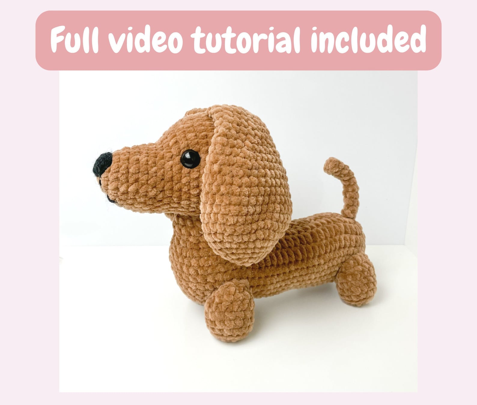 Crochet Dachshund/ Wiener Dog Pattern Amigurumi PDF - Etsy