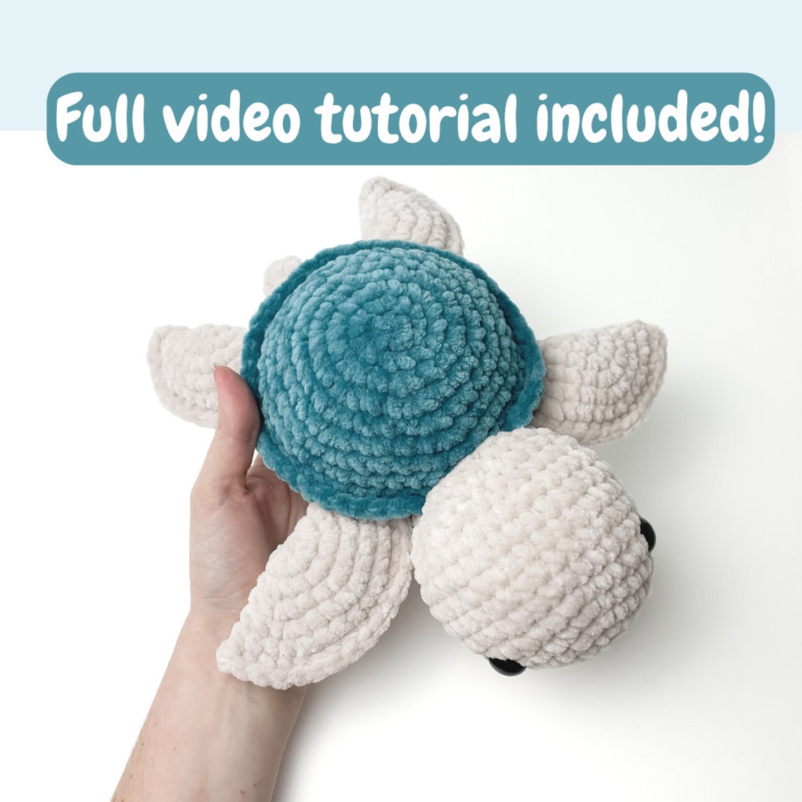 Large Crochet Turtle Pattern Amigurumi PDF - Etsy