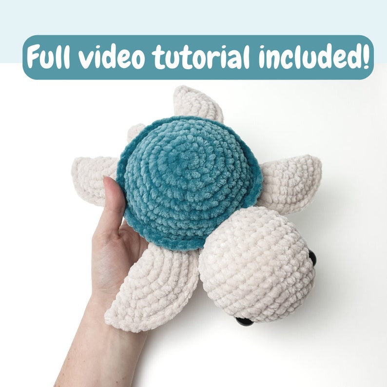 Large Crochet Turtle Pattern Amigurumi PDF - Etsy