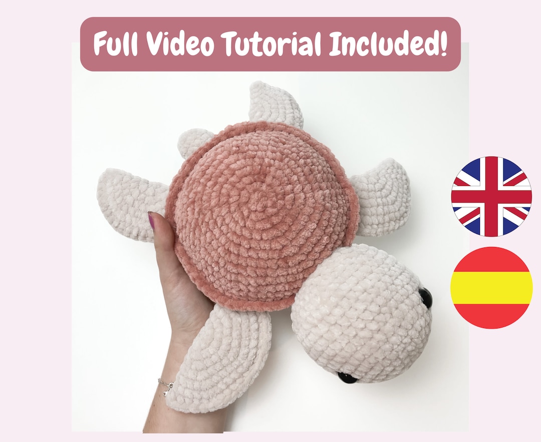Jumbo Crochet Turtle Pattern Amigurumi PDF (Download Now) - Etsy