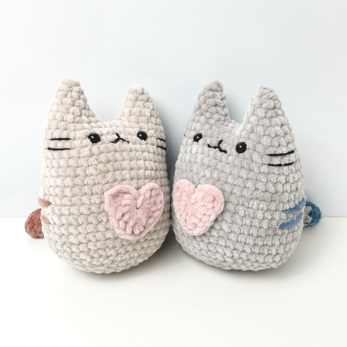 Crochet Cat With Heart Pattern Amigurumi Animal PDF - Etsy