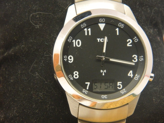 TCM Radio Controlled Mans Wrist Watch With Metal Bracelet | Etsy