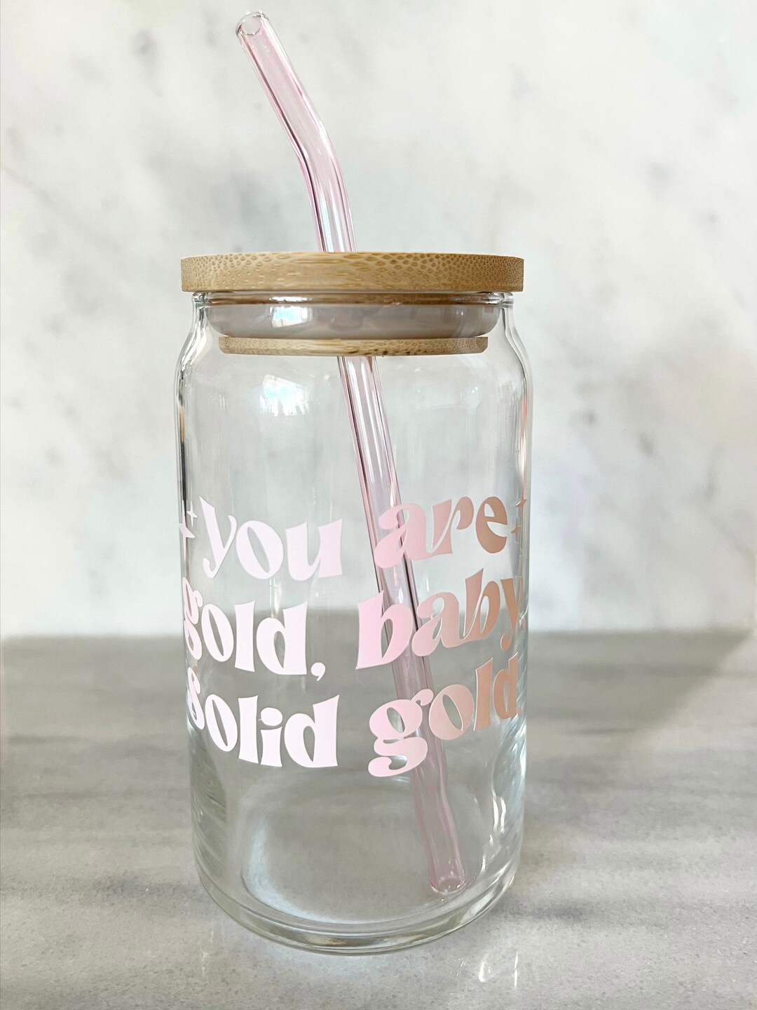 You Are Gold. Baby, Solid Gold Soda Can Glass Beer Can Glass Coffee ...