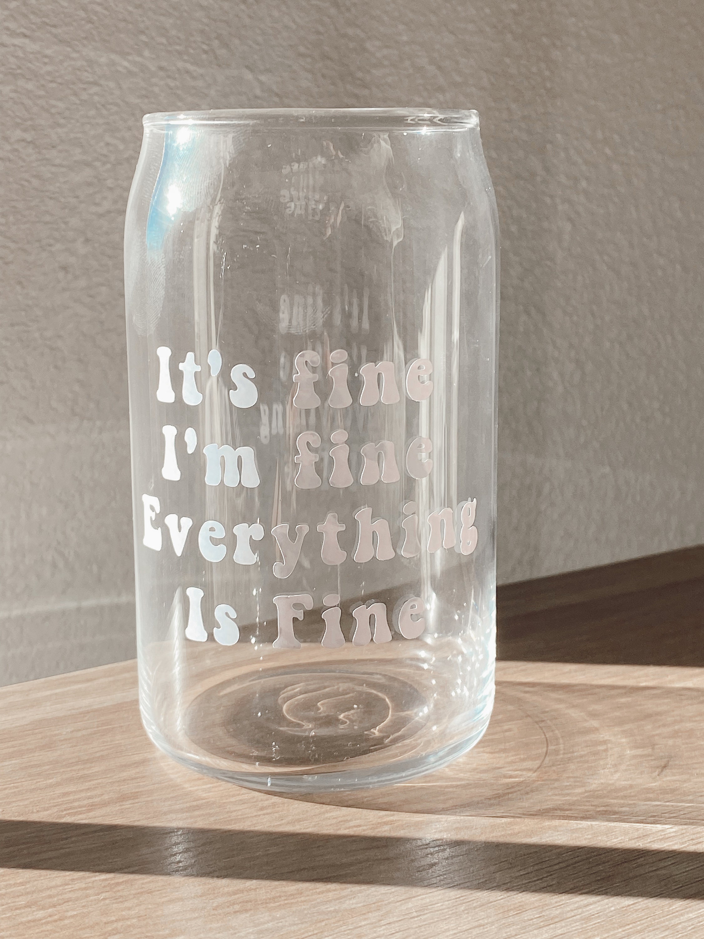 Soda Can Glass Beer Can Glass Coffee Glass 16 Oz It's Fine - Etsy