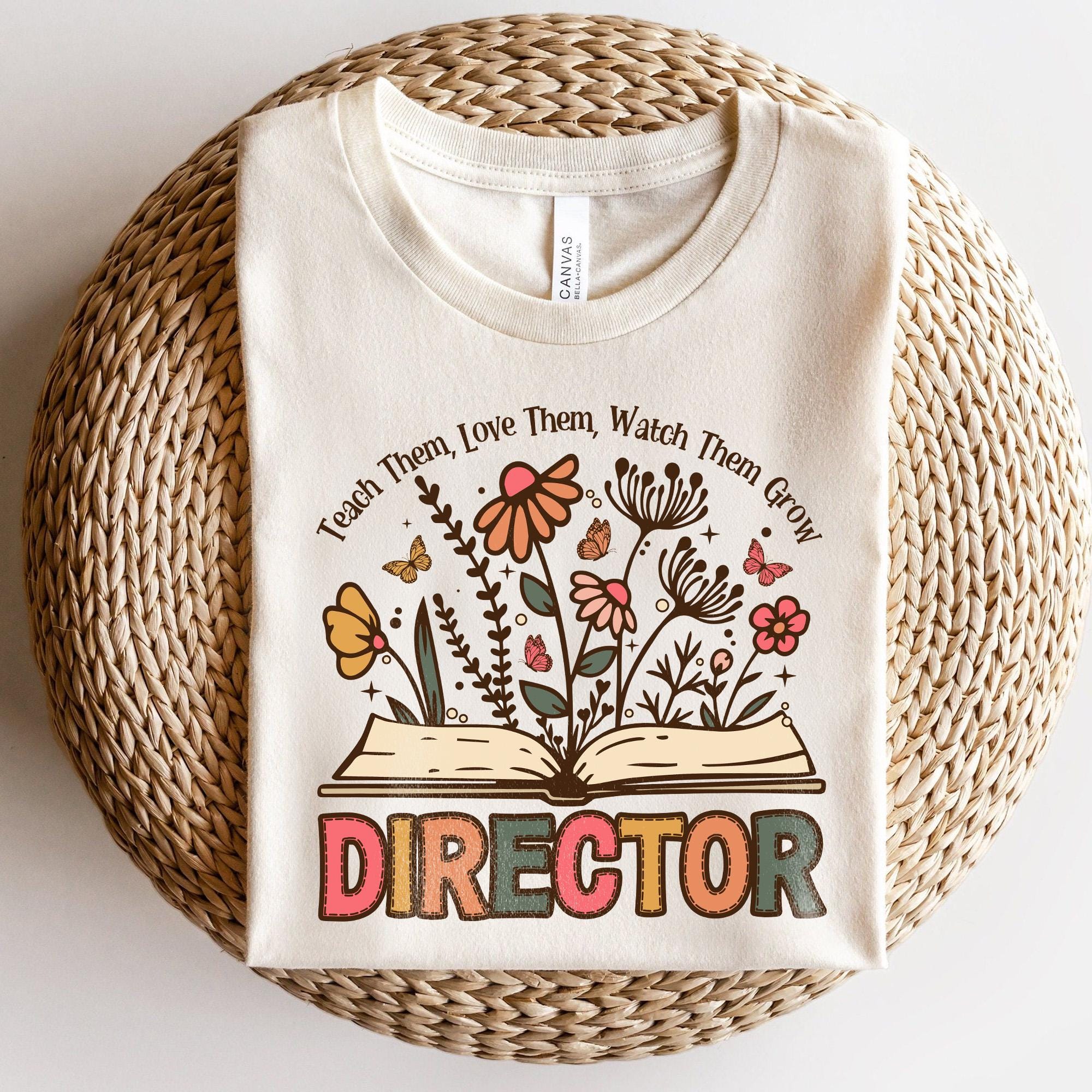 Retro Director Teacher Png PNG, Teach Them Love Them Watch Them Grow ...